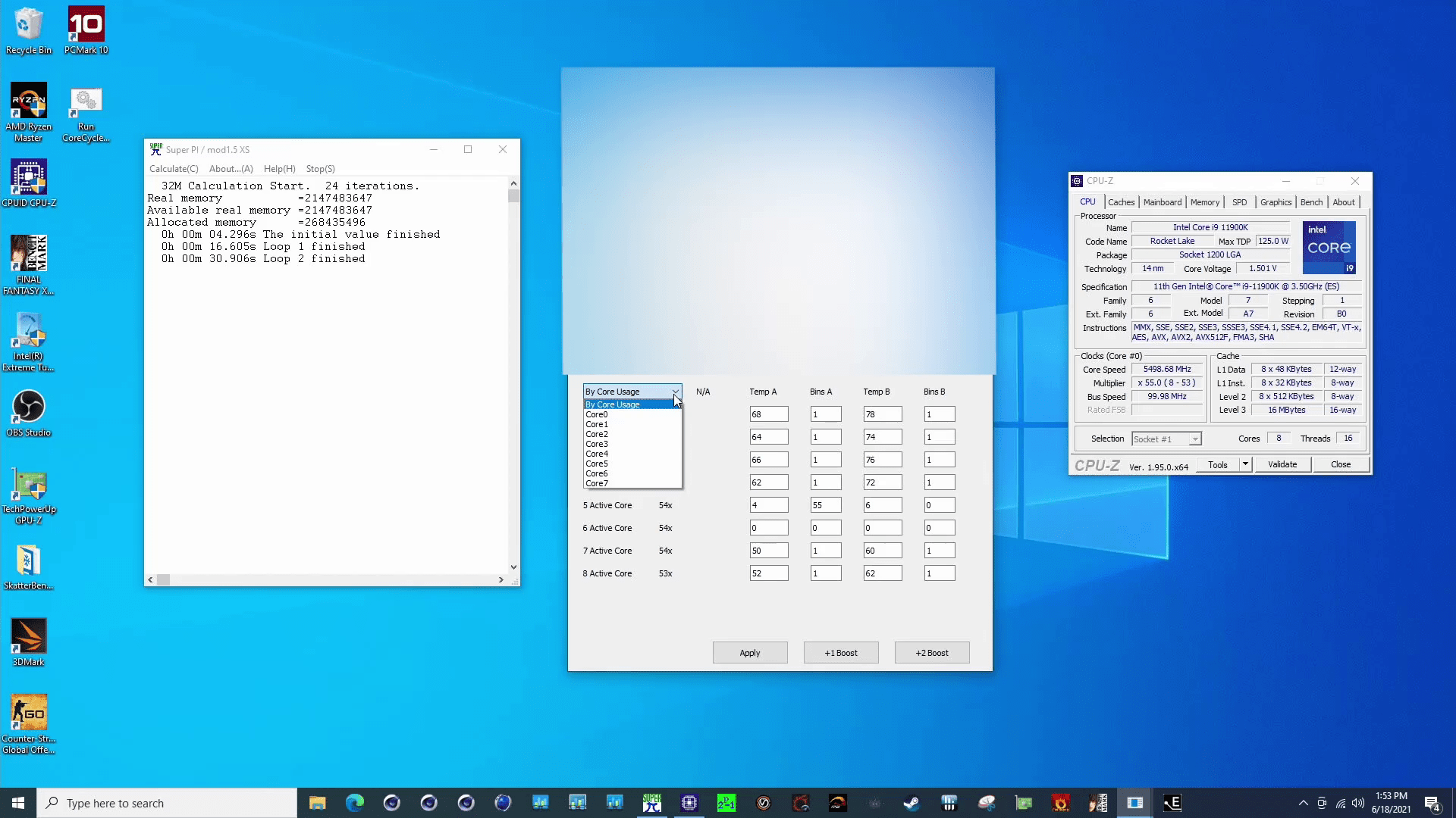Intel OverClocking Thermal Velocity Boost - SkatterBencher